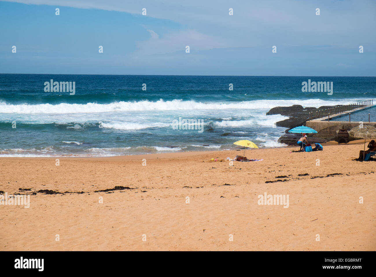 view of Bilgola beach, a popular beach and one of Sydneys famous ...