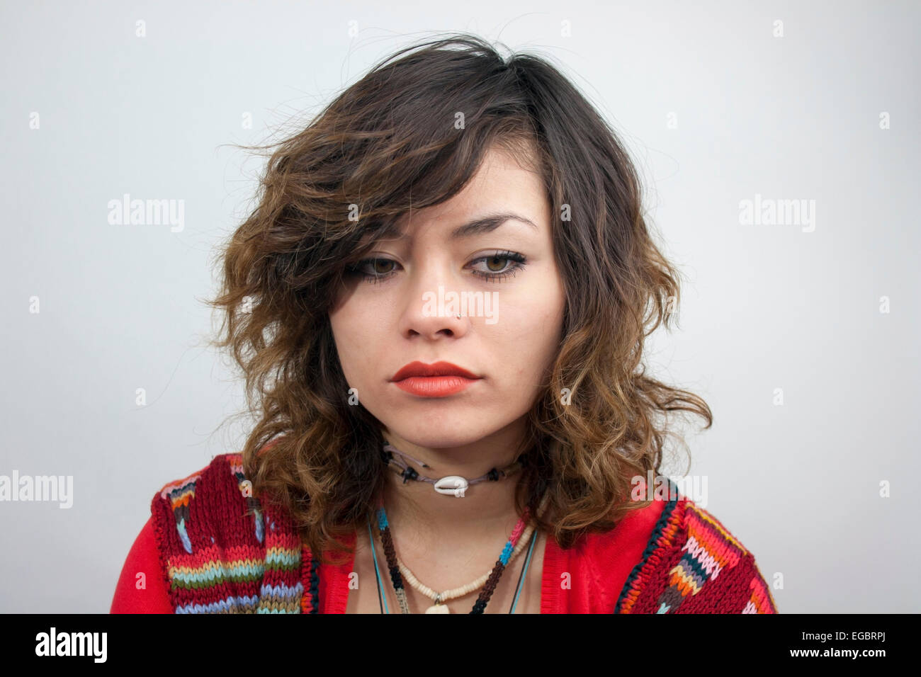 Hattie Marsh Musician beautiful model face shot looking sad or ...