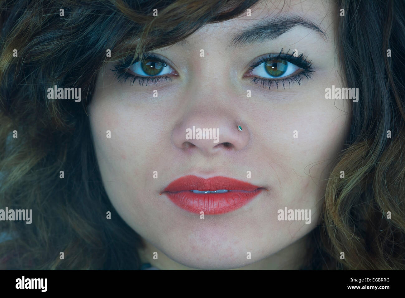 Hattie Marsh Musician beautiful model face shot Stock Photo - Alamy
