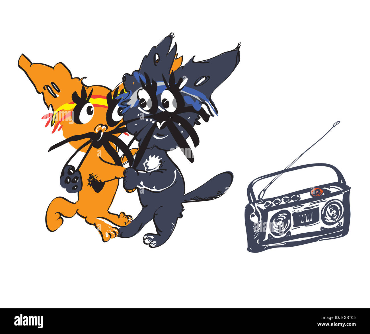 Family dancing funny Cut Out Stock Images & Pictures - Alamy