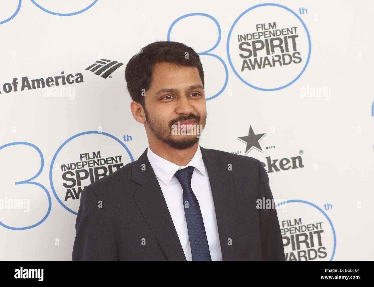 Shrihari Sathe at arrivals for 30th Film Independent Spirit Awards 2015 - Arrivals 3, Santa ...