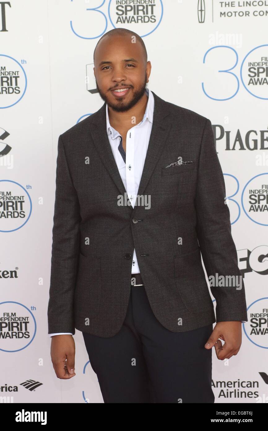 Justin Simien at arrivals for 30th Film Independent Spirit Awards 2015 ...