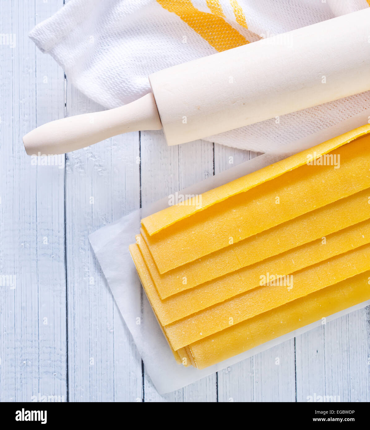 dough for lasagna Stock Photo - Alamy