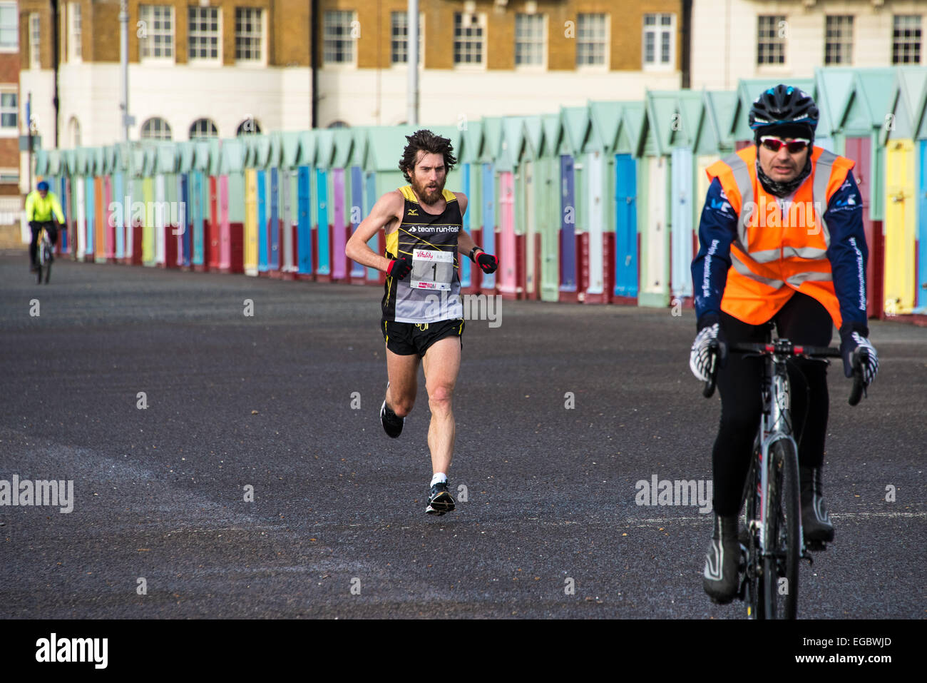 Brighton beach runner hi-res stock photography and images - Alamy