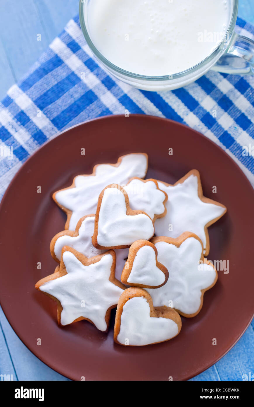 cookies with milk Stock Photo - Alamy