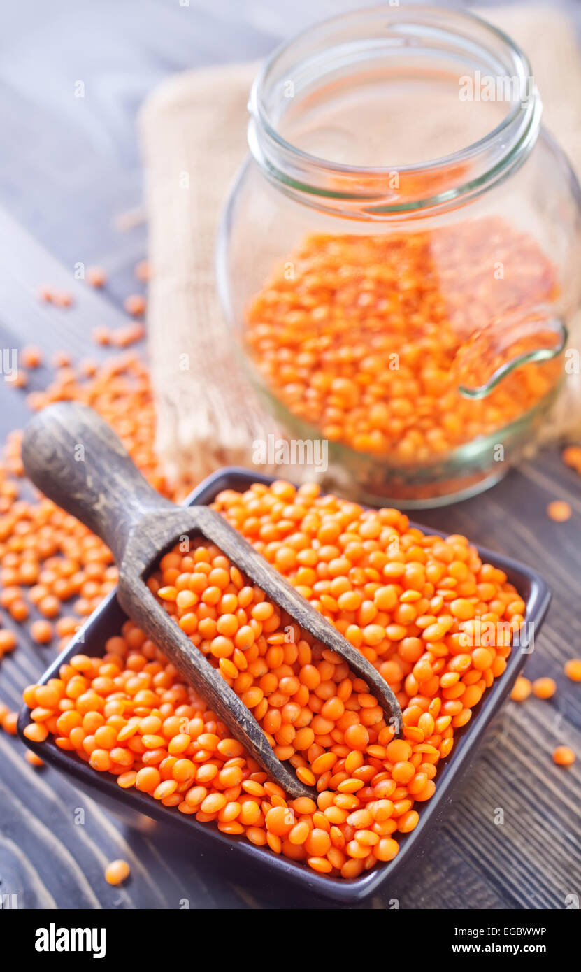 Heap dry french lentils hi-res stock photography and images - Alamy