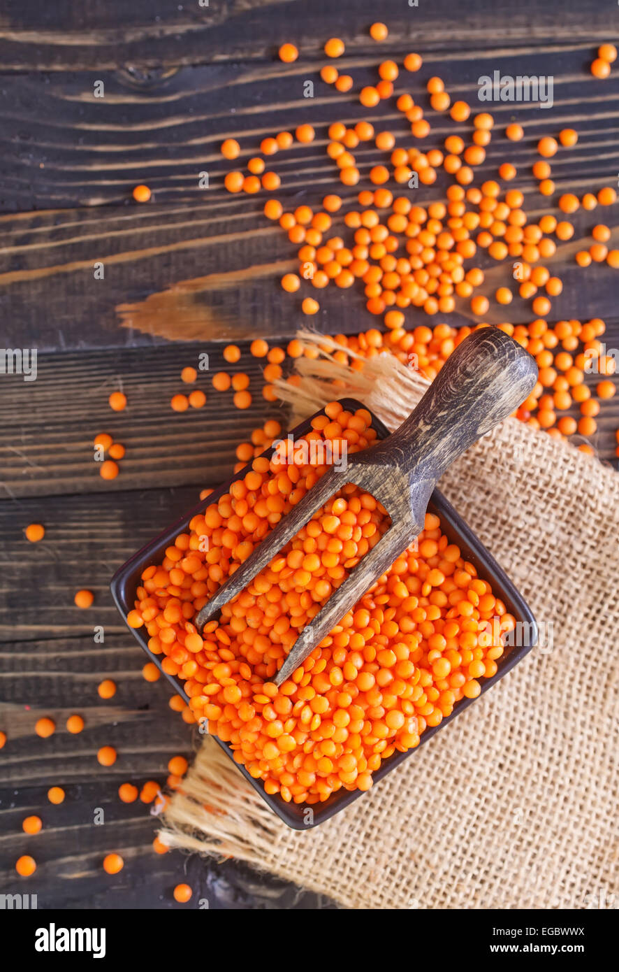 Heap dry french lentils hi-res stock photography and images - Alamy