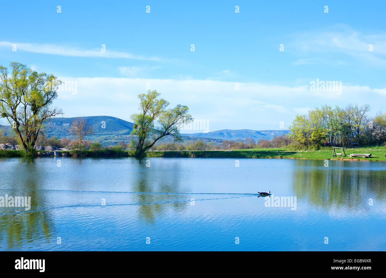 Lake in Crimea Stock Photo - Alamy