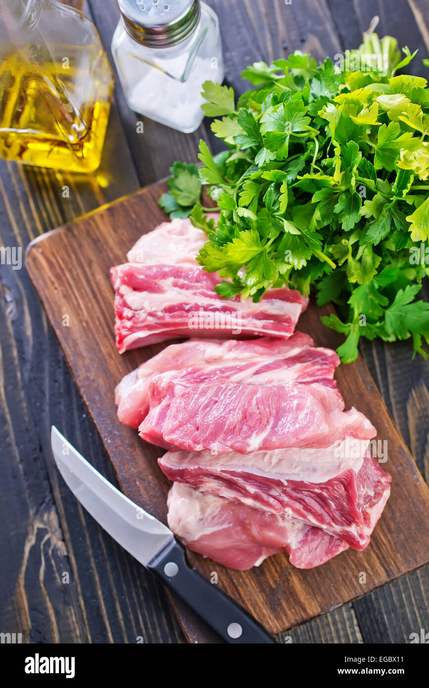 Raw beef brisket herb hi-res stock photography and images - Alamy