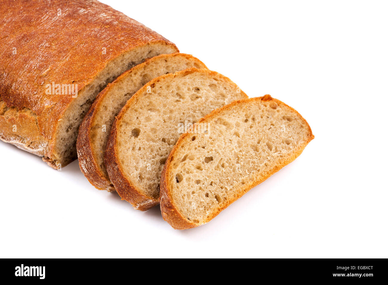 Sliced round brown bread hi-res stock photography and images - Alamy