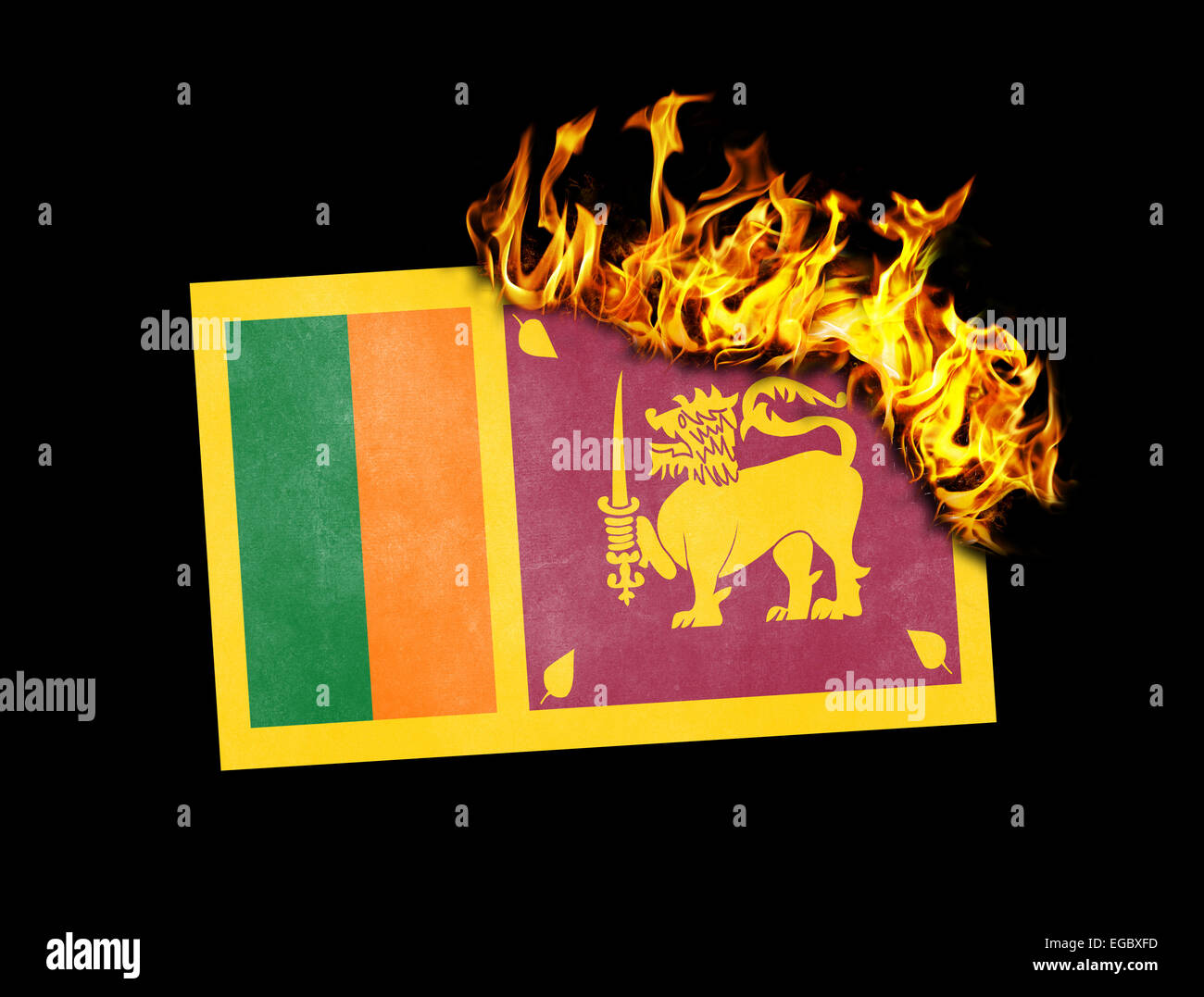 Sri lanka war flag hi-res stock photography and images - Alamy