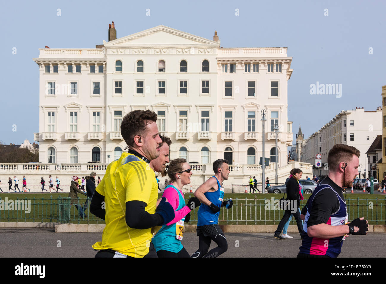 Brighton, East Sussex, UK. 22nd Feb, 2015. Running in both directions ...