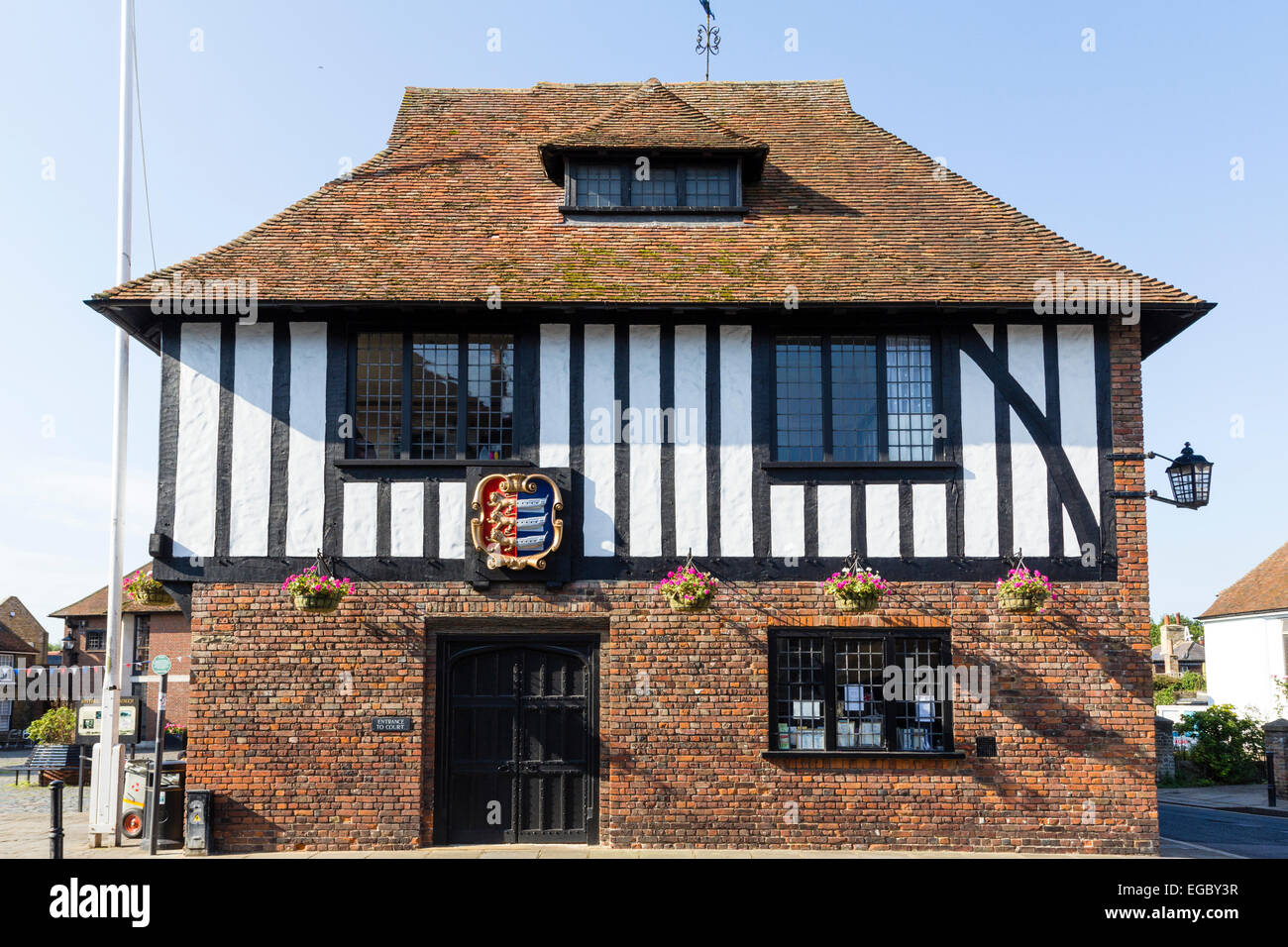 The Guildhall, 1579 a timber frame and plaster second storey set on a ...