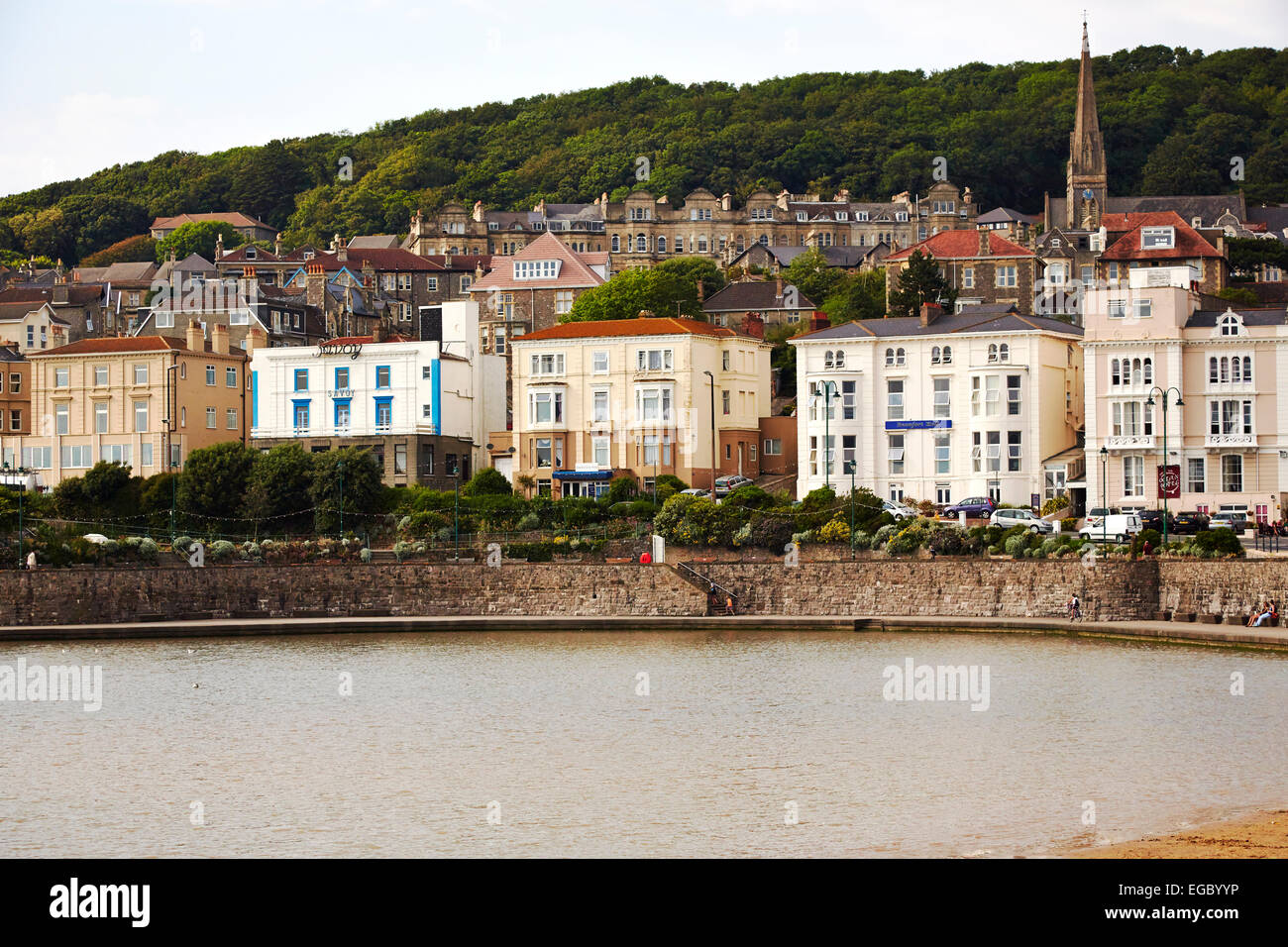 View of the seafront at Weston-Super-Mare, Somerset Stock Photo - Alamy