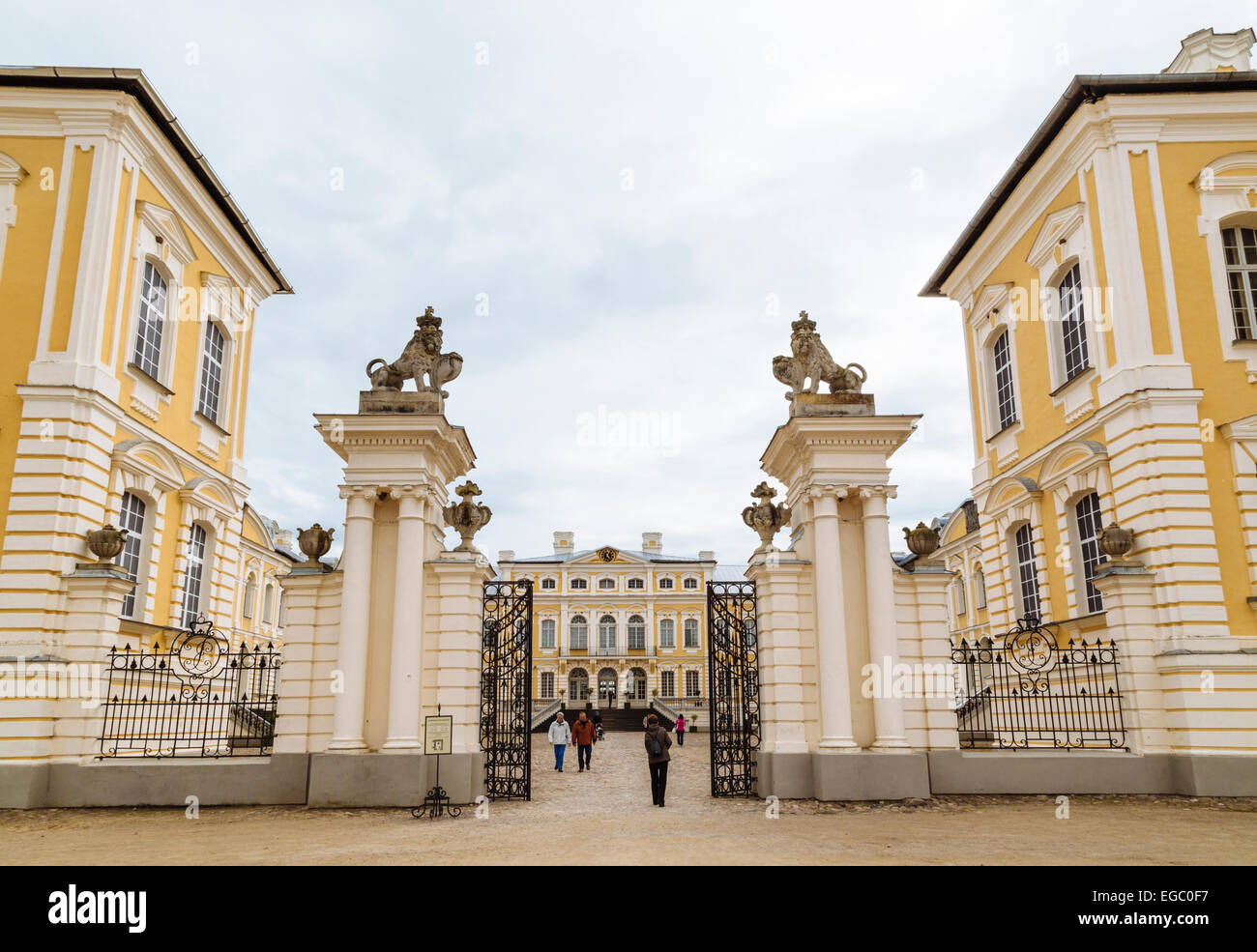 Entrance to Rundale Palace Museum, Latvia Stock Photo - Alamy