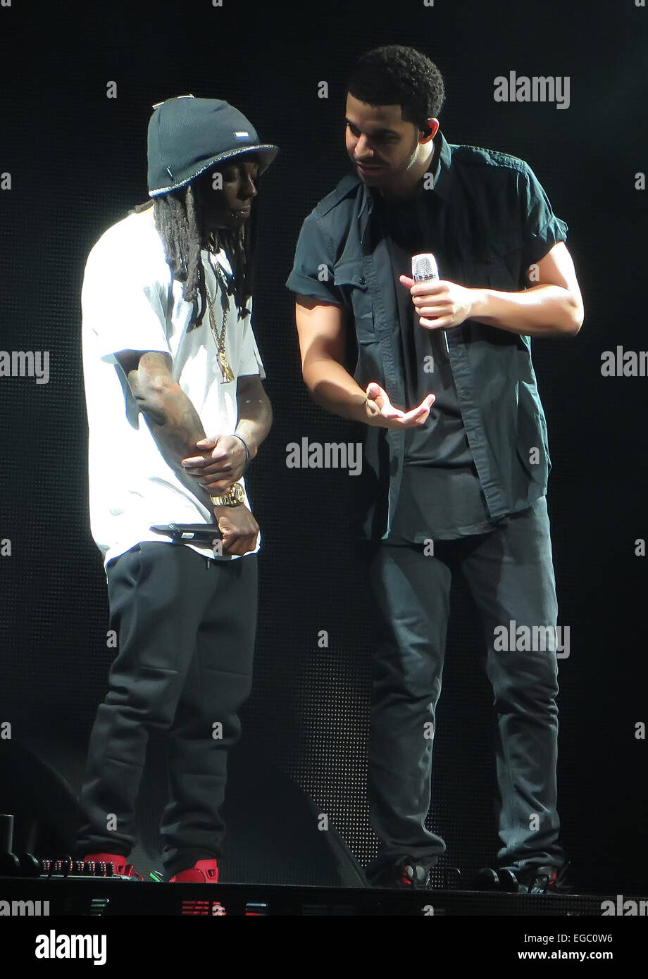 The Drake vs Lil Wayne battle concert, held at the legendary Forest ...