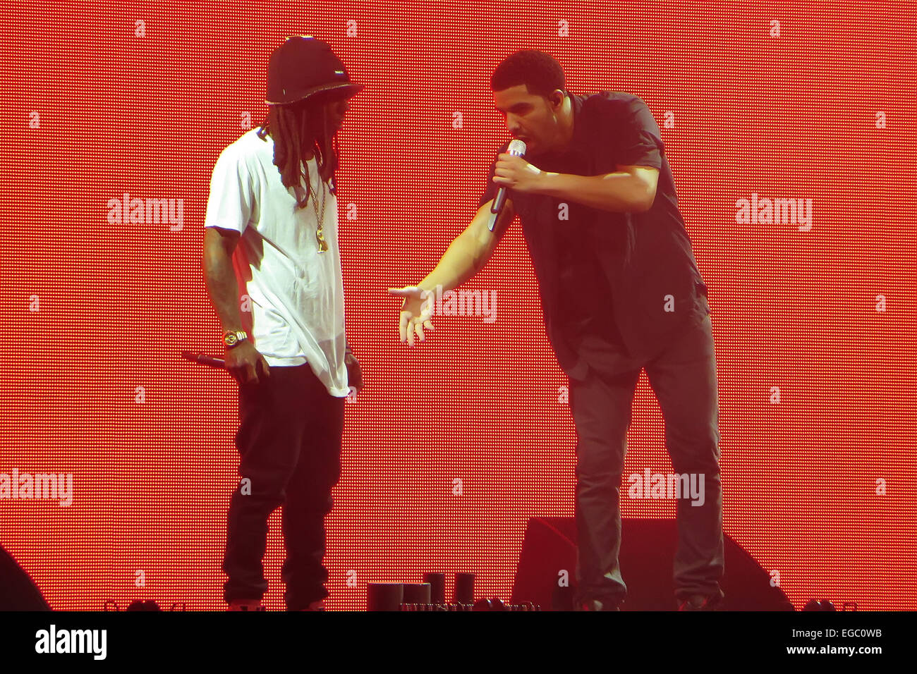 The Drake vs Lil Wayne battle concert, held at the legendary Forest ...