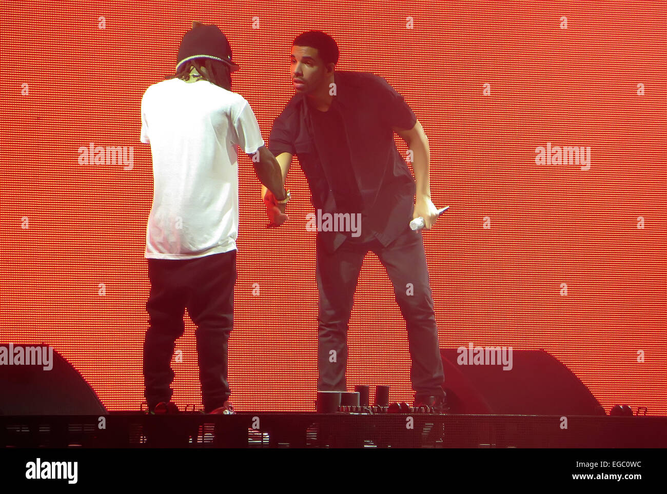 The Drake vs Lil Wayne battle concert, held at the legendary Forest ...