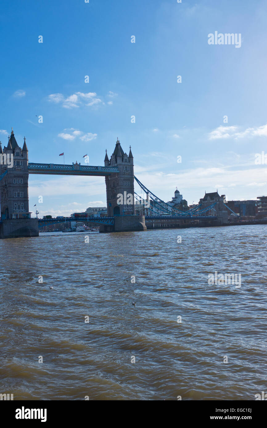Tower Bridge built 1886–1894 is a combined bascule and suspension ...