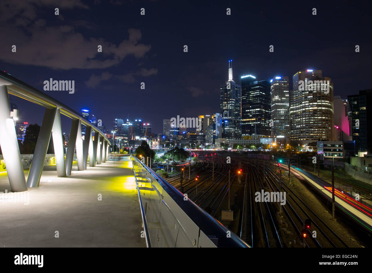 Melbourne, Australia - February 21 - The Melbourne skyline from ...
