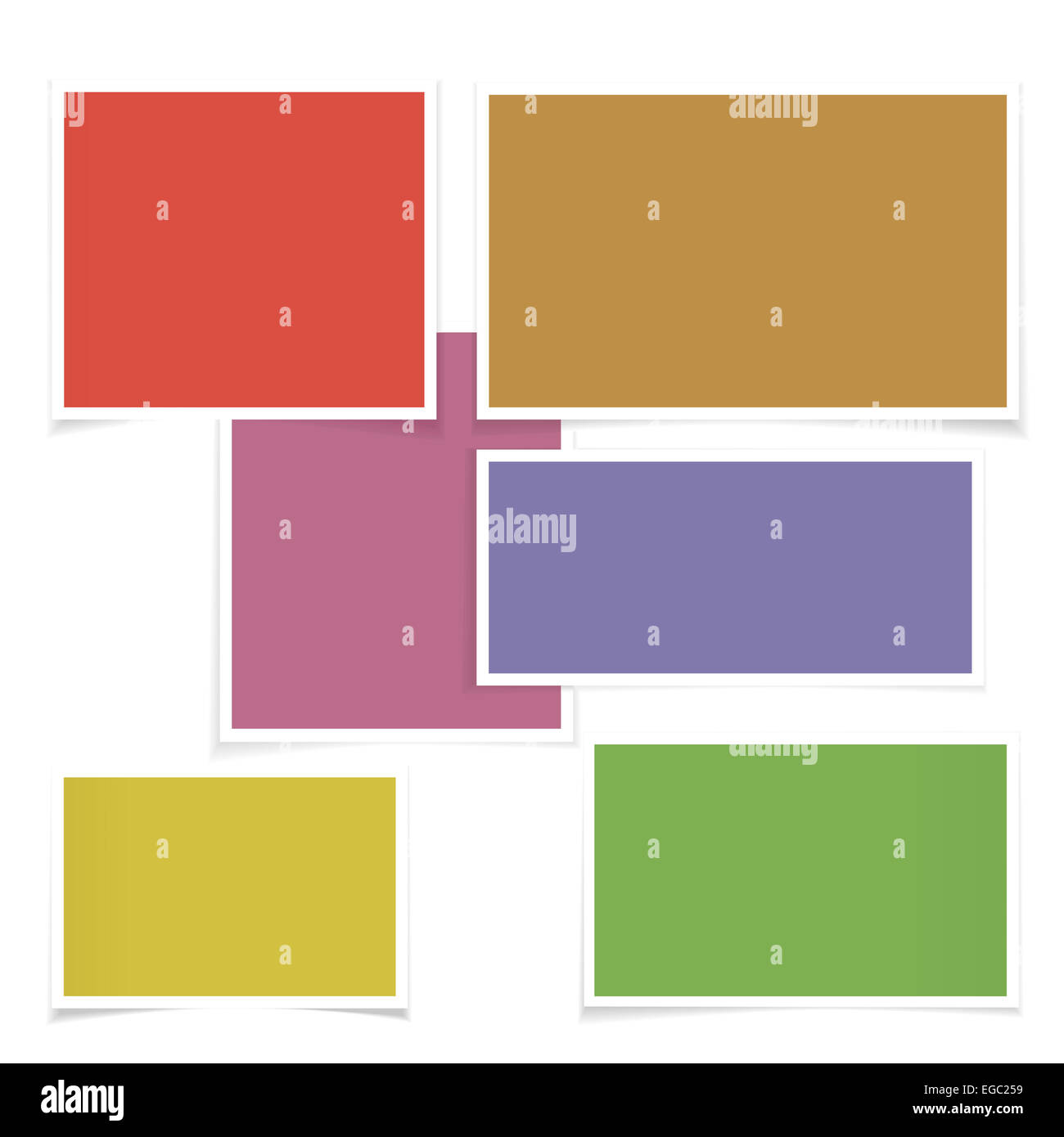 Five forms of different color Stock Photo - Alamy