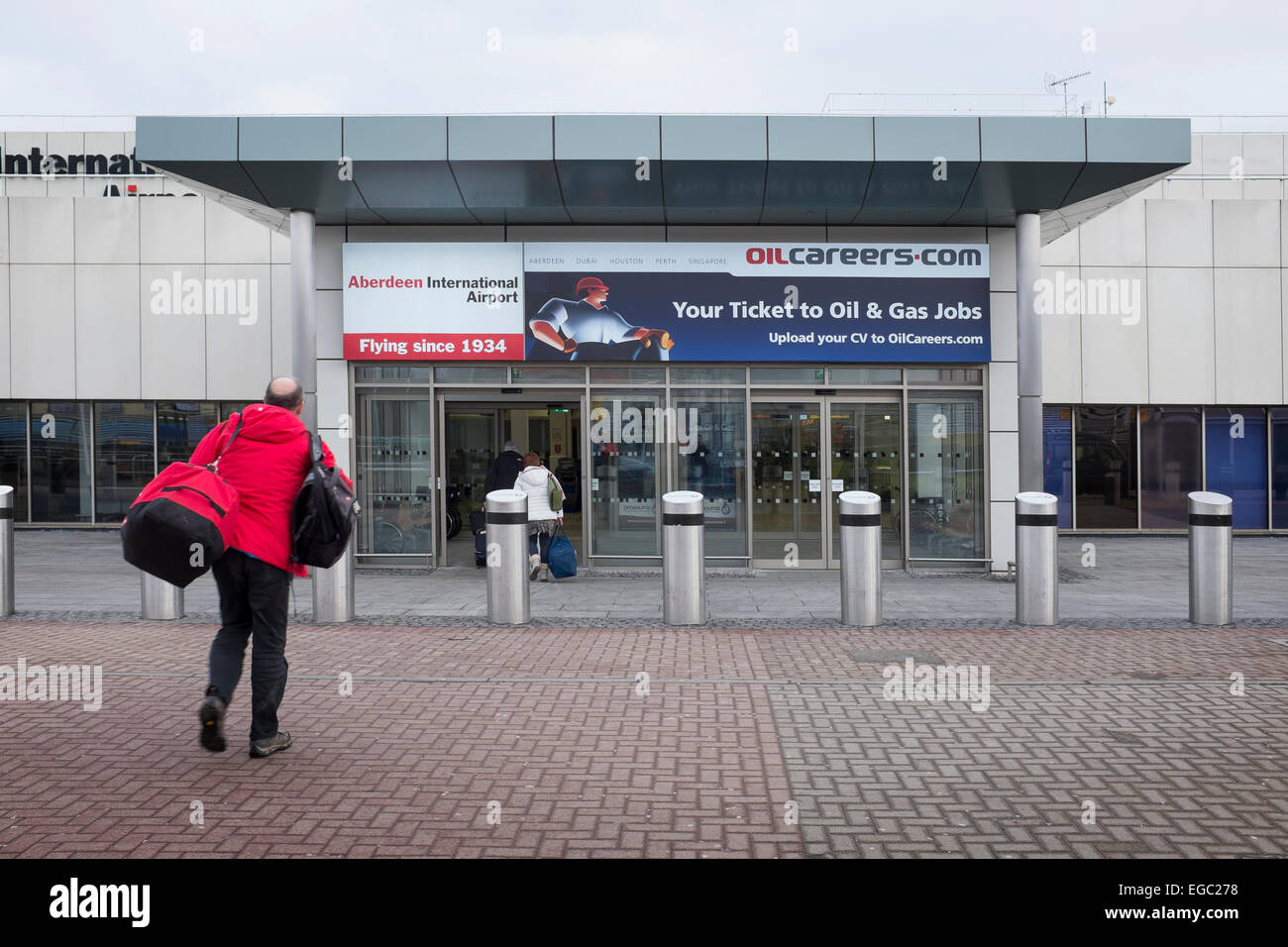 Aberdeen international airport terminal building hi-res stock ...