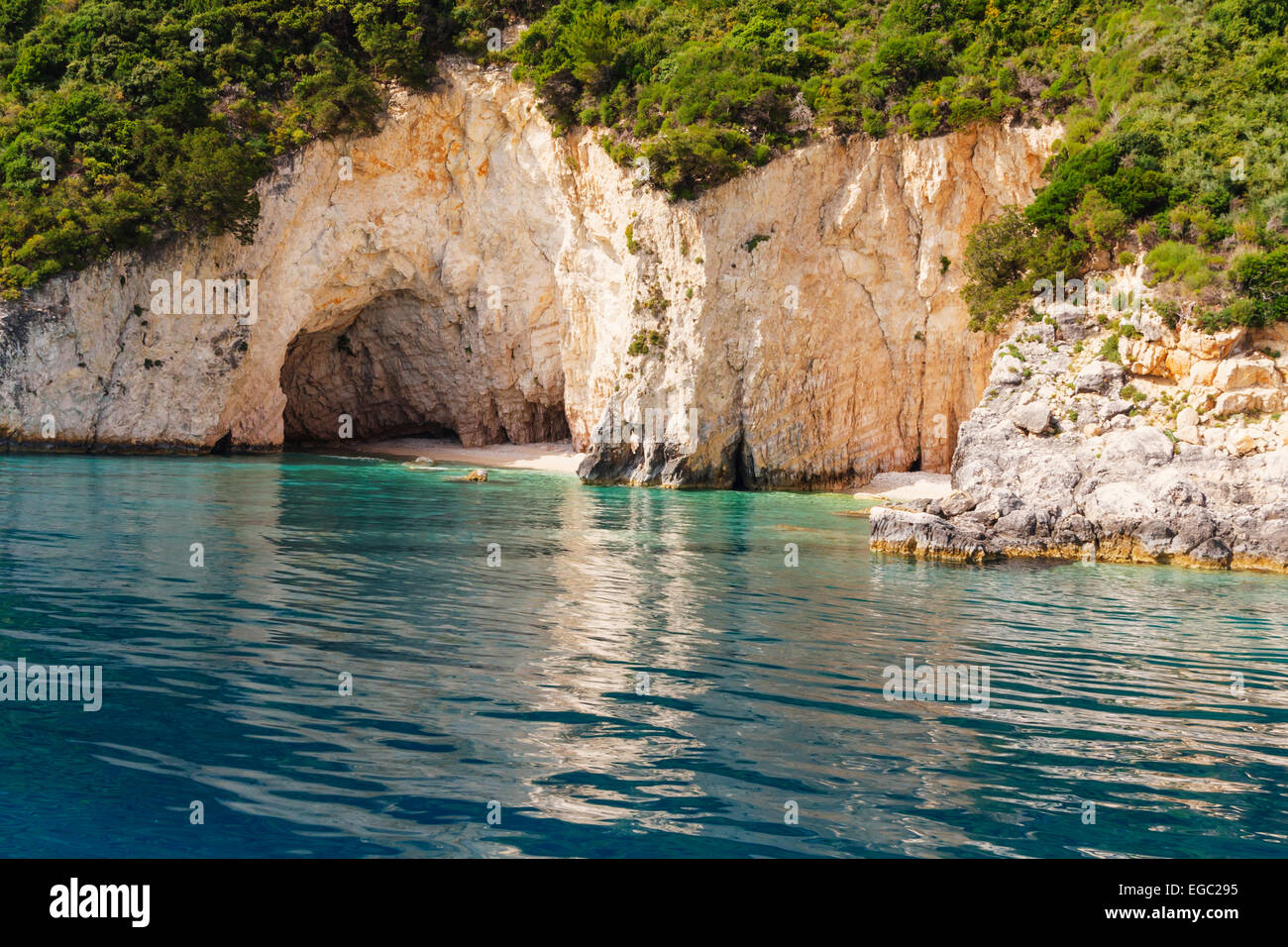 Keri caves on Zakynthos island, Greece Stock Photo - Alamy