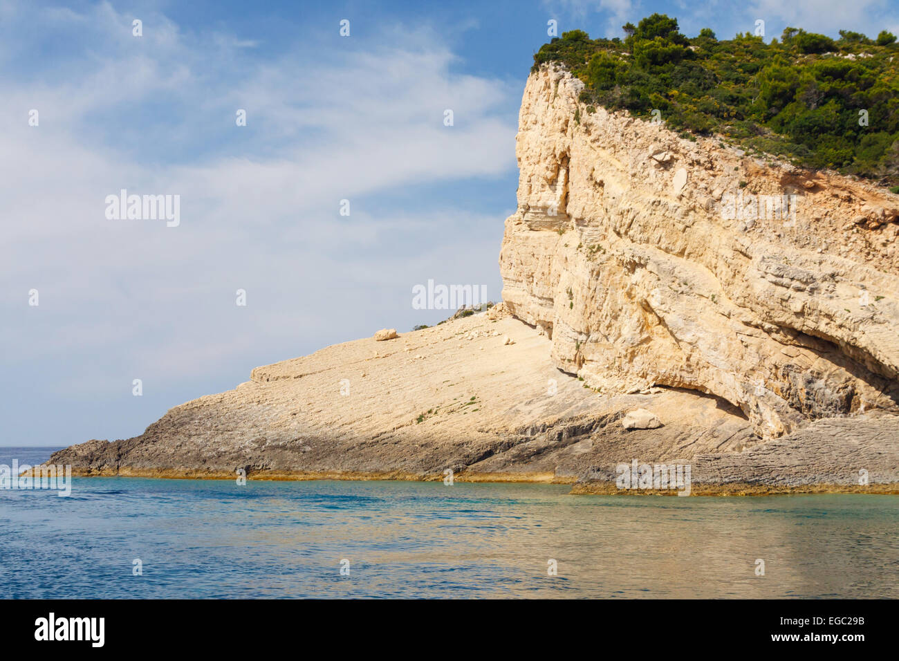 Keri caves on Zakynthos island, Greece Stock Photo - Alamy