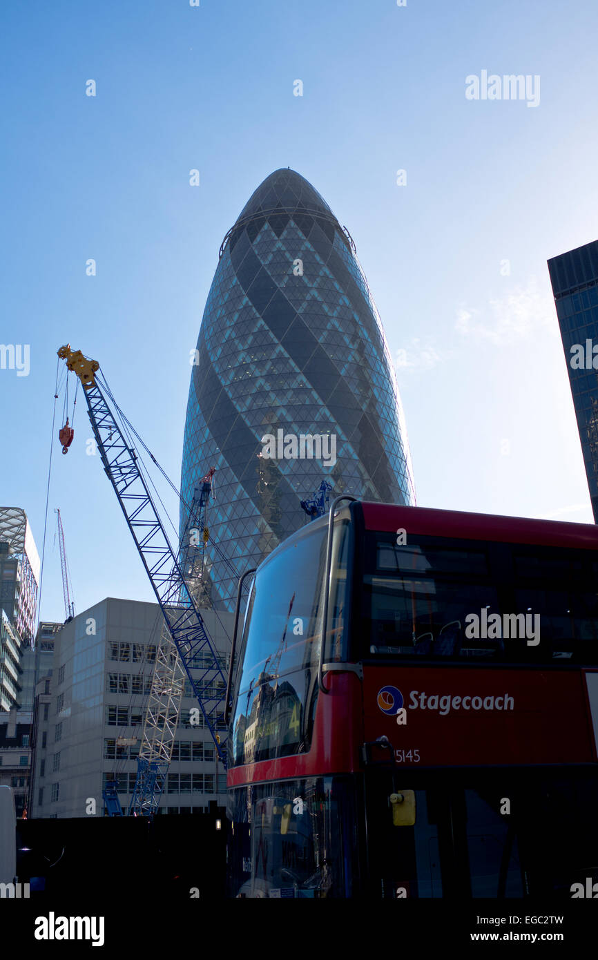 The Gherkin,previously known as the Swiss Re Building is a commercial ...