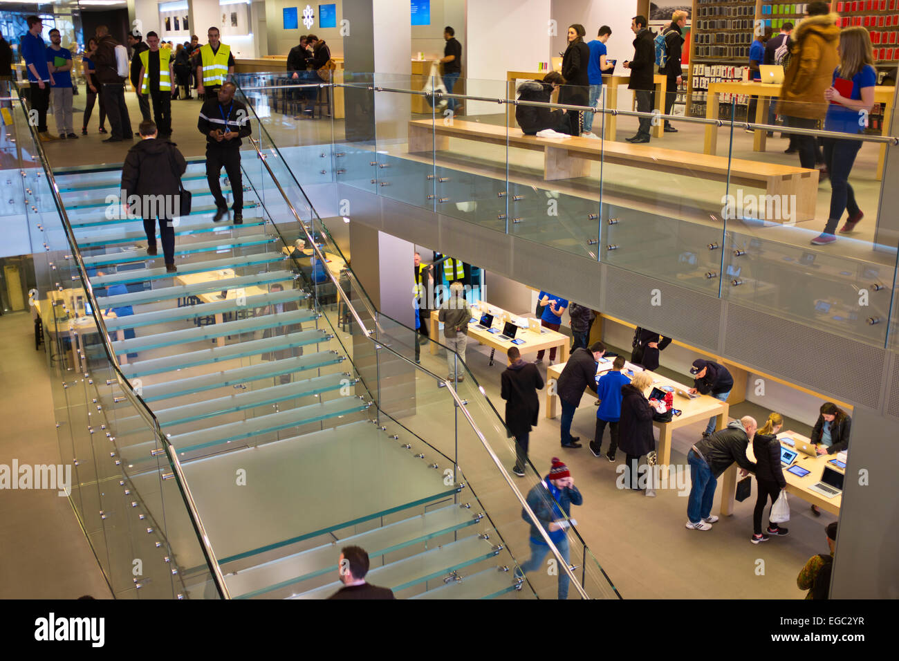 Apple store,Very Busy store where large numbers of Apple Products are ...