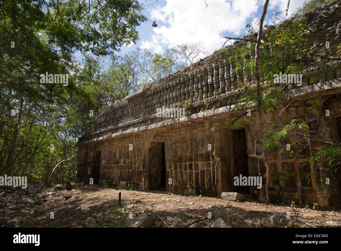 South Palace, Mayan ruins at Sayil, Yucatan, Mexico Stock Photo - Alamy