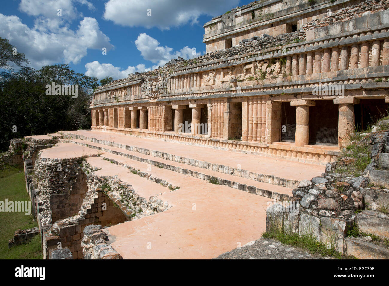 North Palace, Mayan ruins at Sayil, Yucatan, Mexico Stock Photo - Alamy