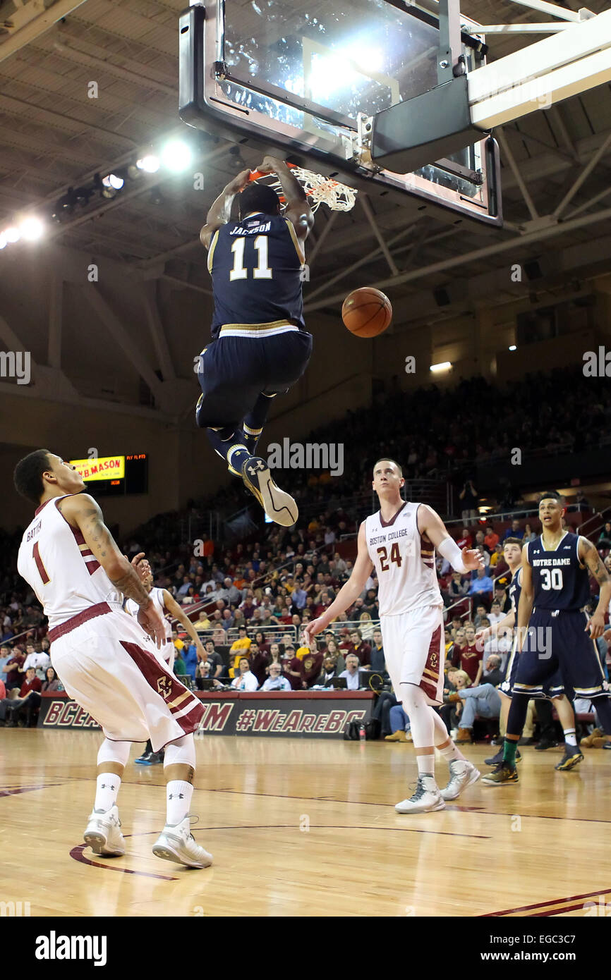 February 21, 2015: Notre Dame Fighting Irish guard Demetrius Jackson ...