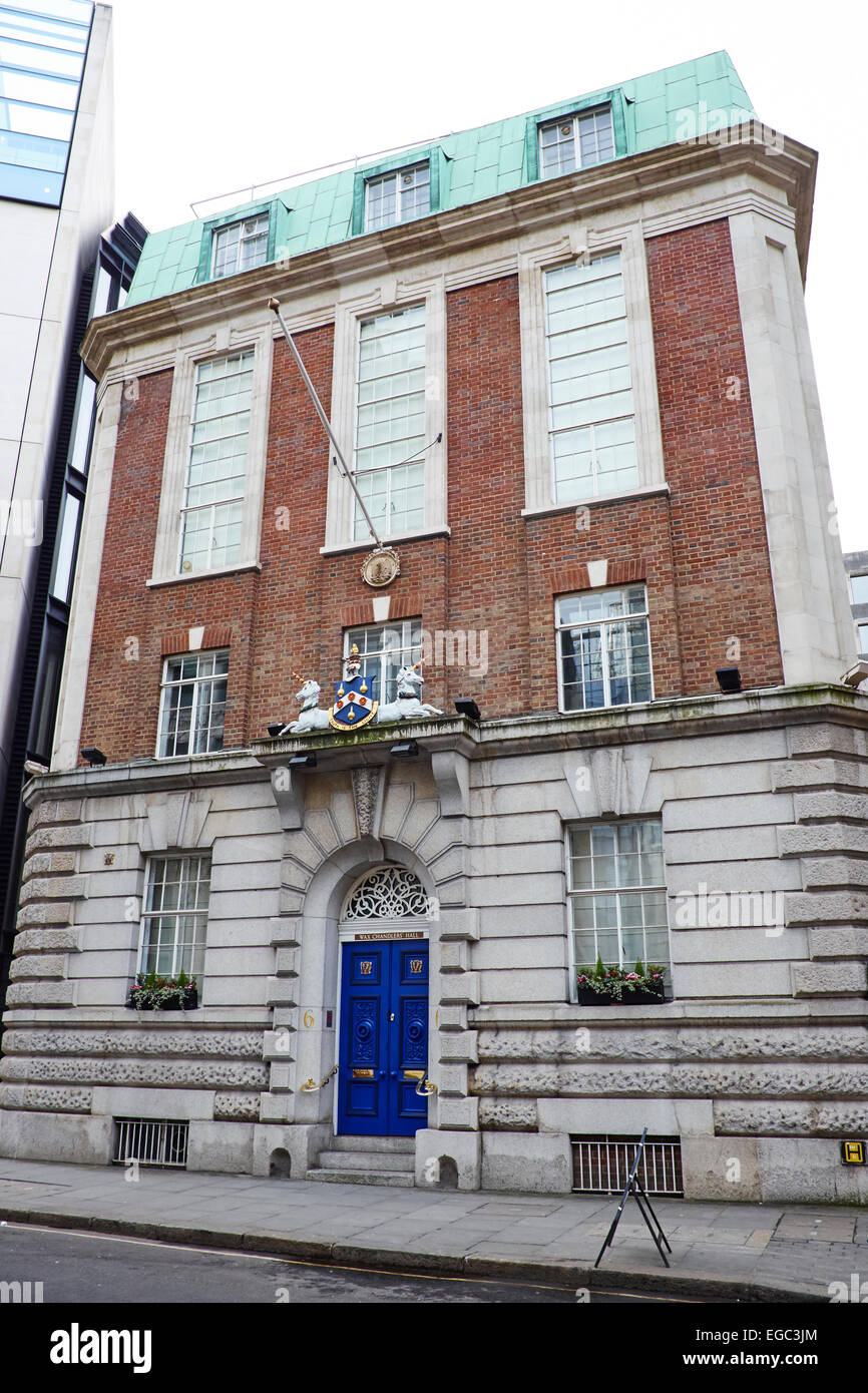 Wax Chandlers Hall Gresham Street City Of London UK Stock Photo - Alamy