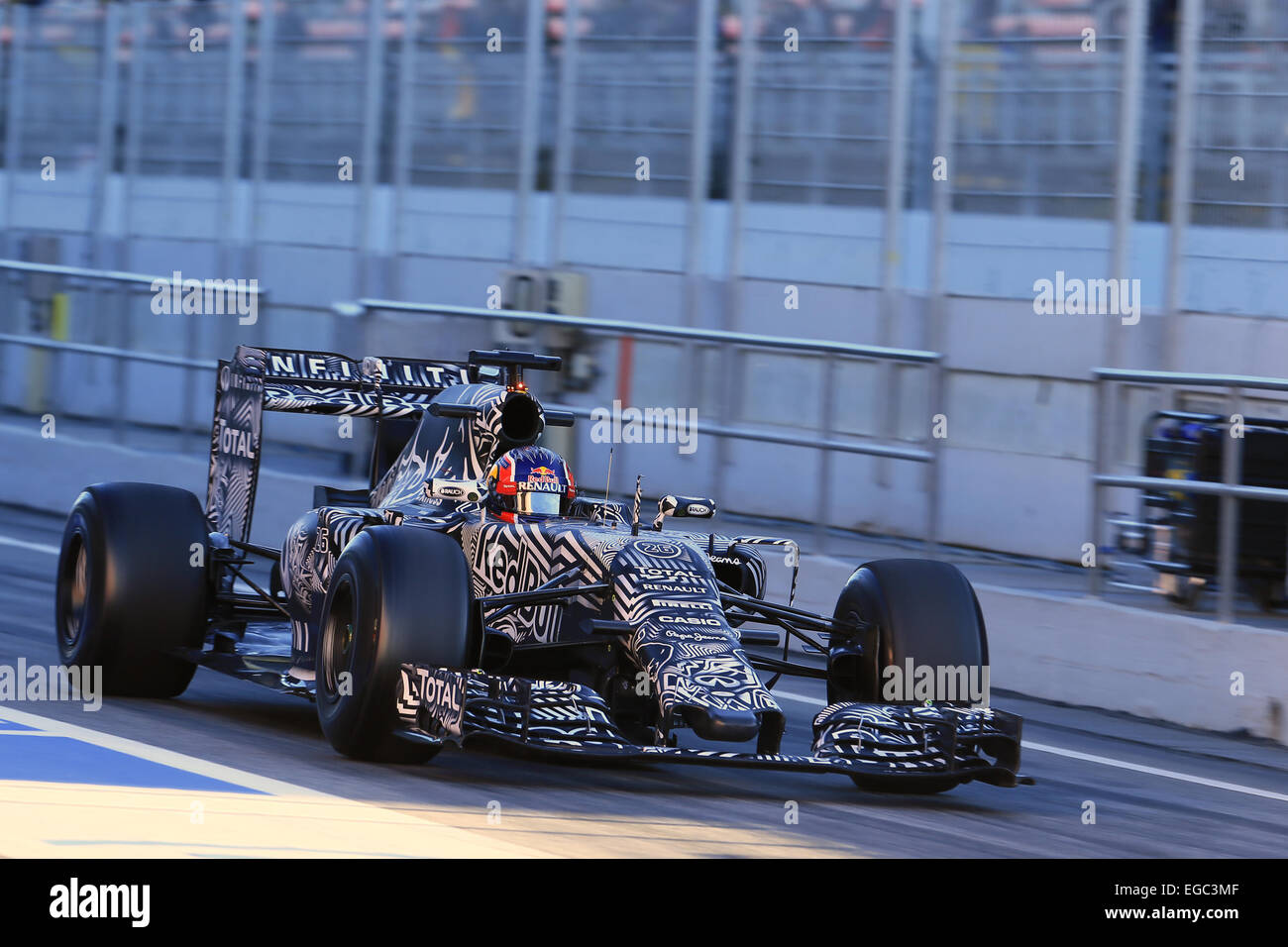 Barcelona, Spain. 22nd Feb, 2015. Infiniti Red Bull Racing team driver ...