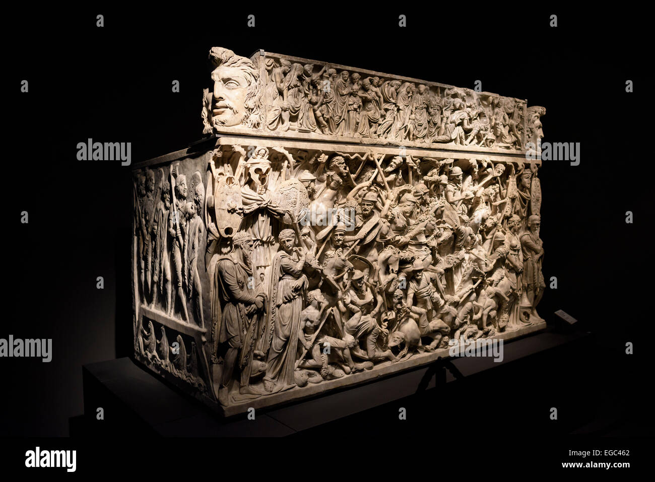 Rome. Italy. Portonaccio Sarcophagus (190-200 AD). Palazzo Massimo alle ...