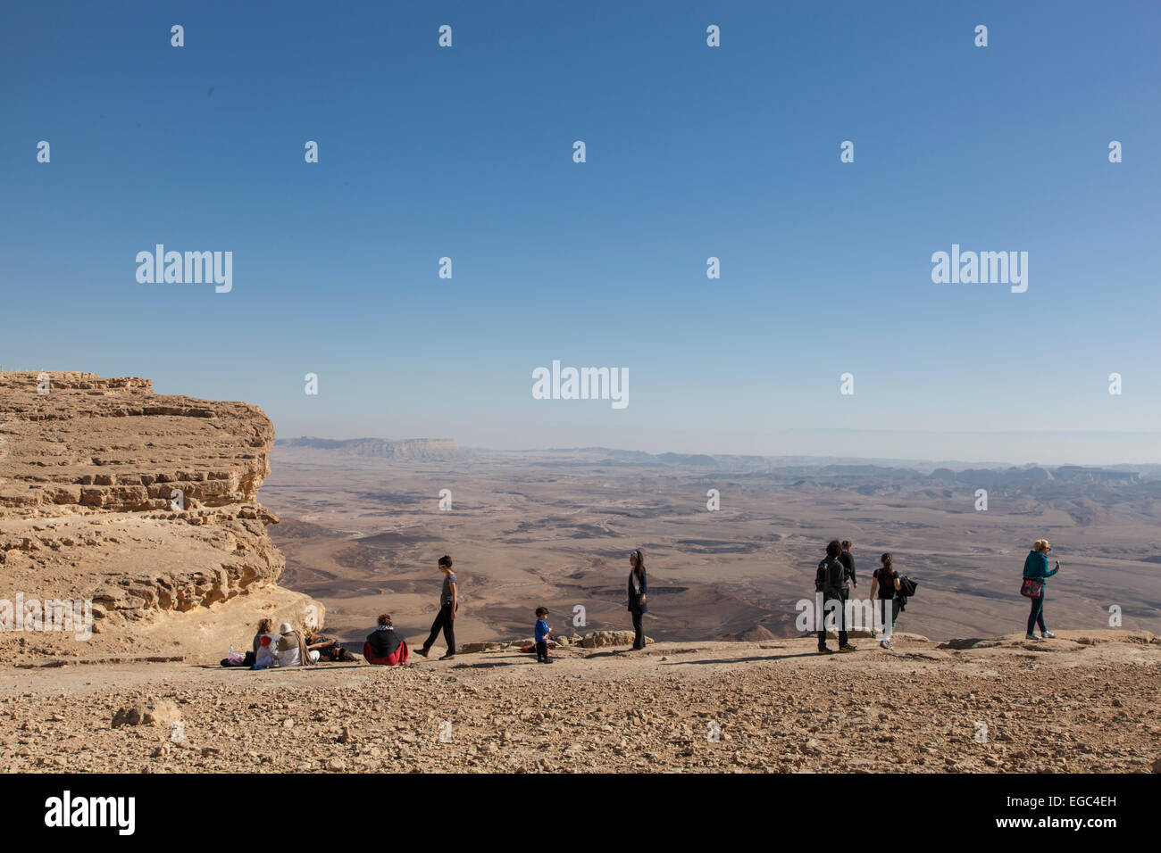 Mitzpe Ramon Crater, the Negev Desert, Southern Israel Stock Photo - Alamy