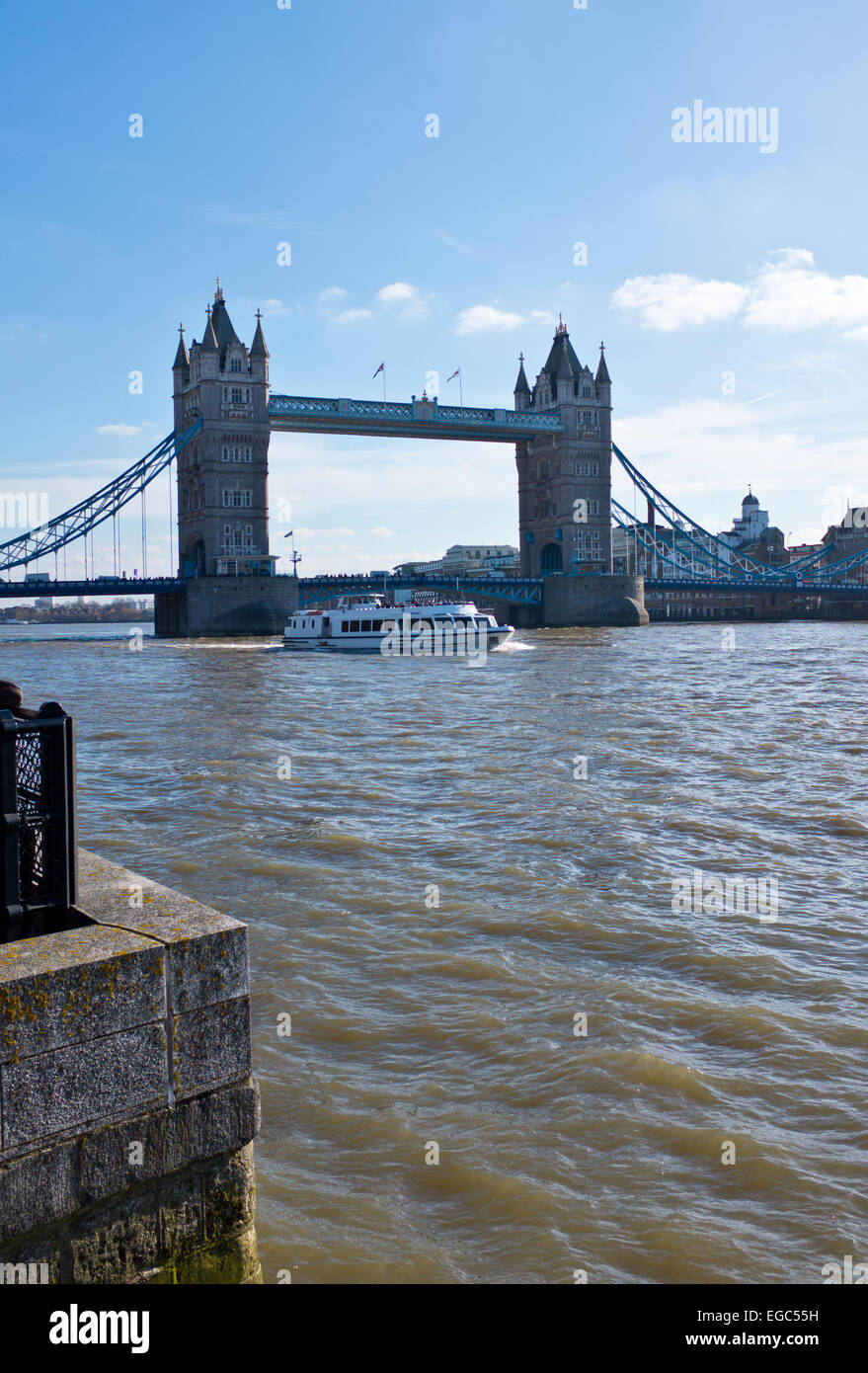 Tower Bridge built 1886–1894 is a combined bascule and suspension ...