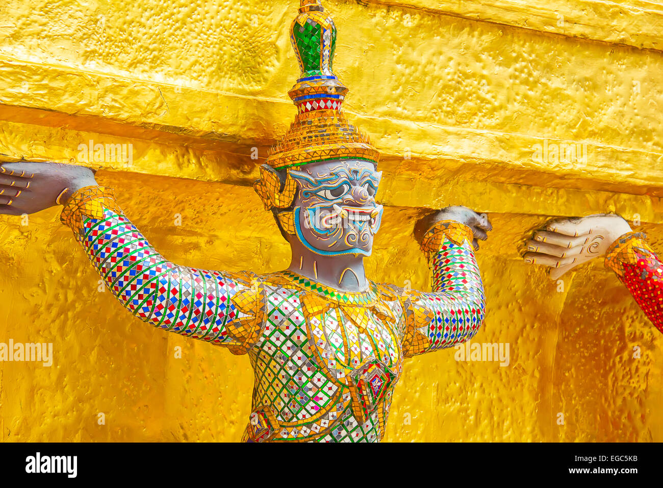 Elements of the decorations of the Temple in Bangkok, Thailand Stock ...