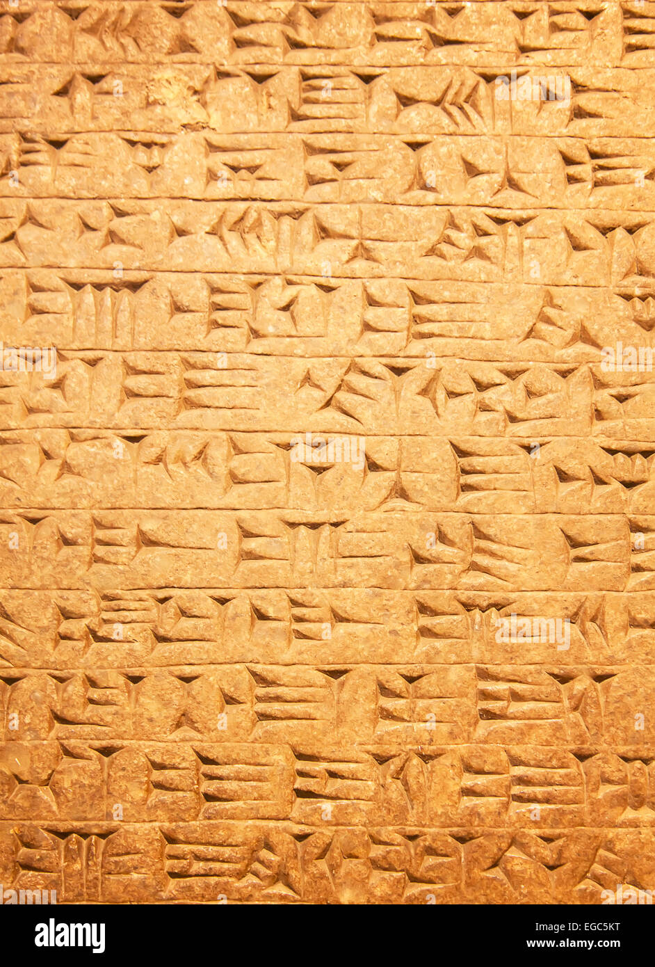 Ancient sumerian stone carving with cuneiform scripting Stock Photo - Alamy