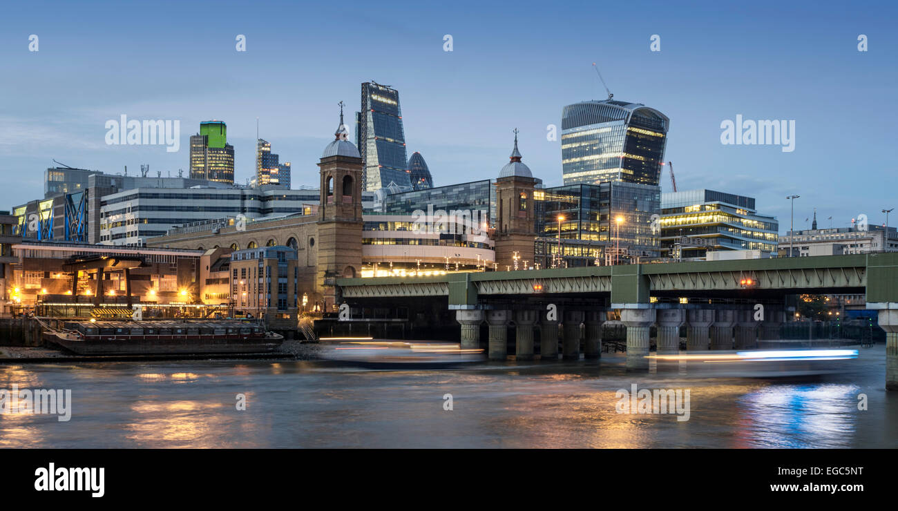 City of London. Financial district office buildings in the City of ...