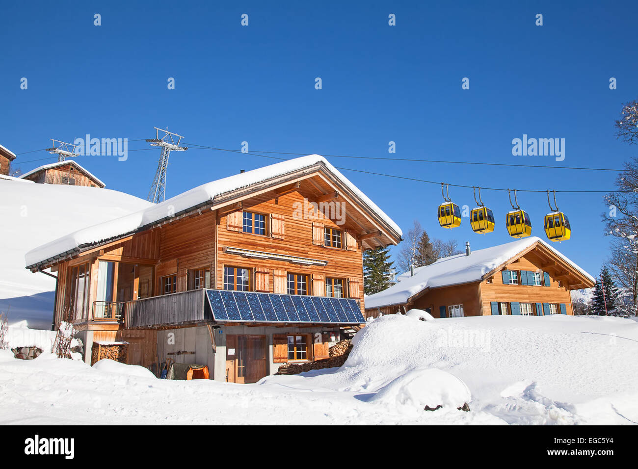 Winter in the swiss alps, Switzerland Stock Photo - Alamy