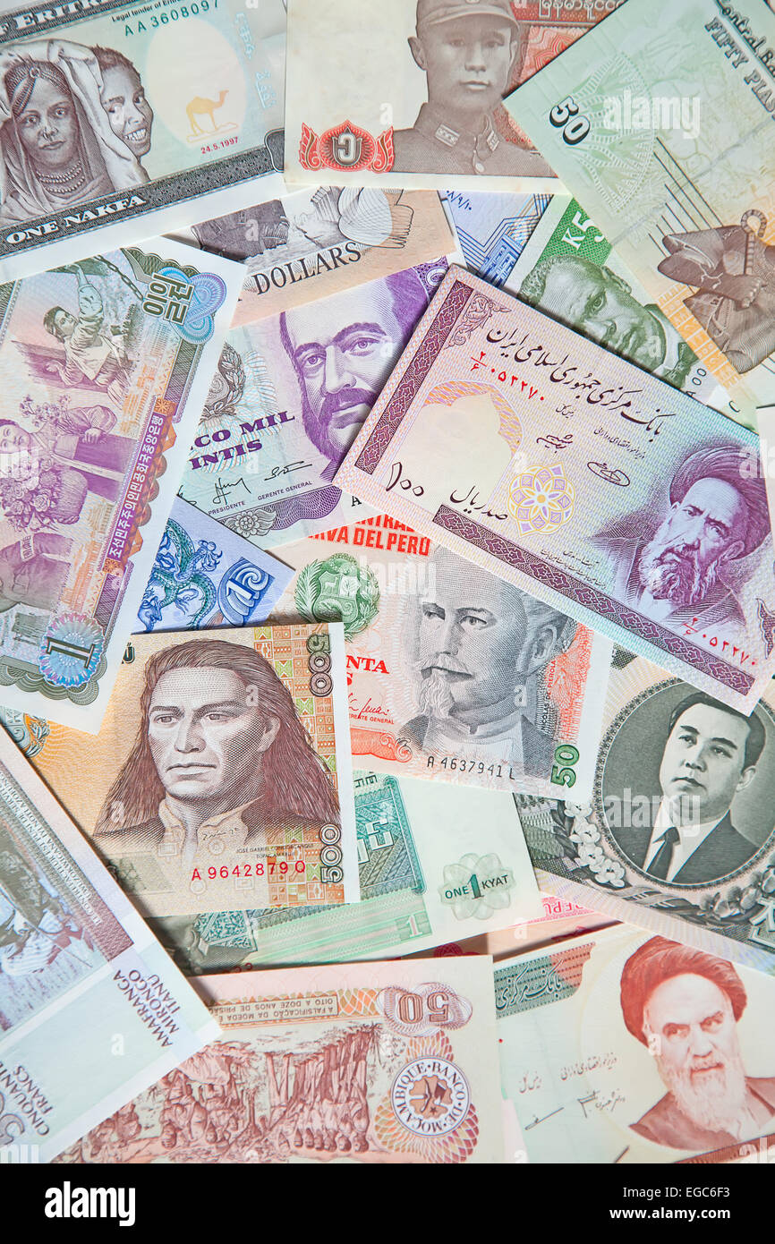 Variety of the old banknotes Stock Photo - Alamy