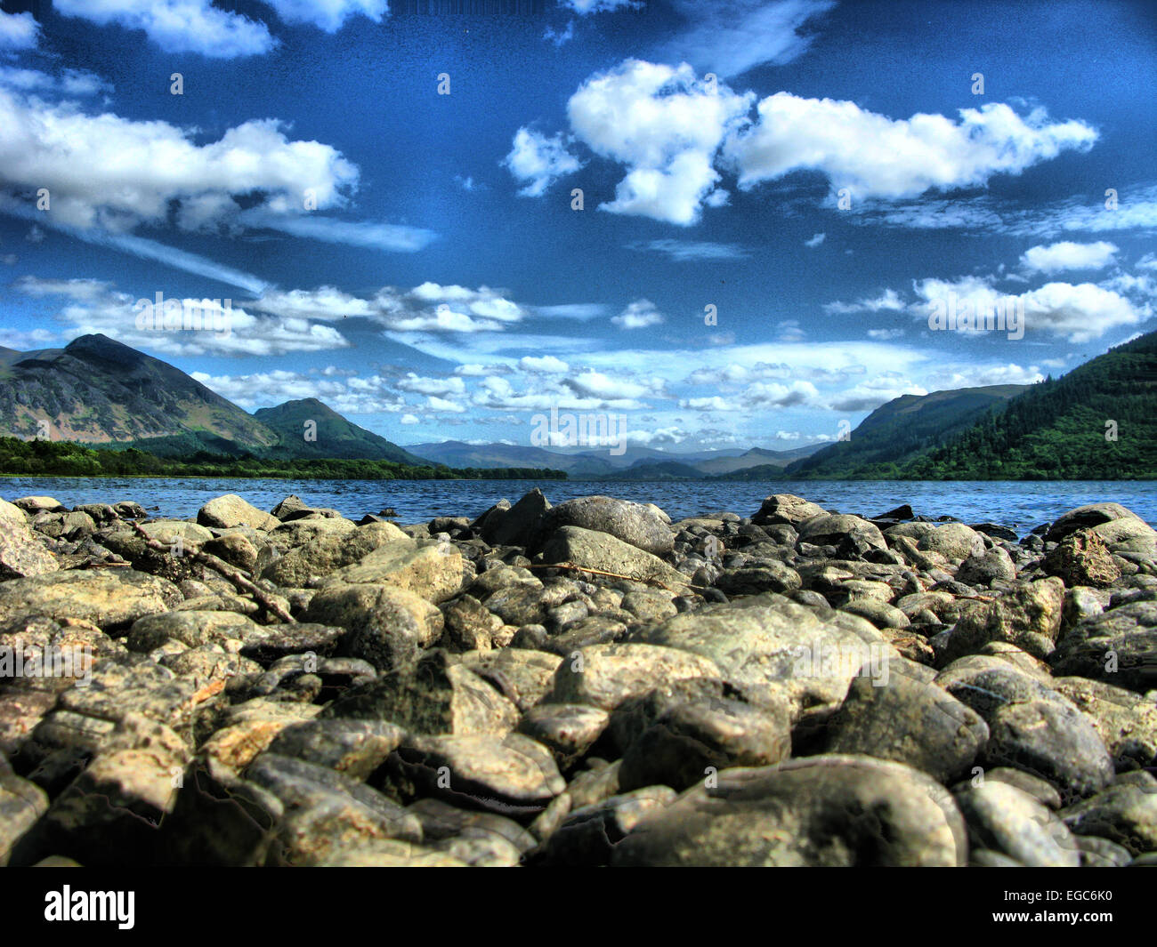 Lake Bassenthwaite district lancashire Stock Photo - Alamy