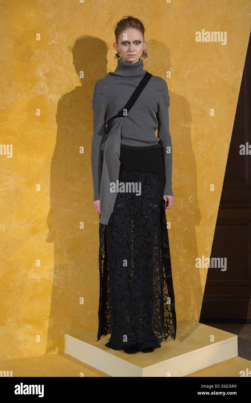 London, UK. 22 February 2015. Presentation/catwalk show by label "Toga ...