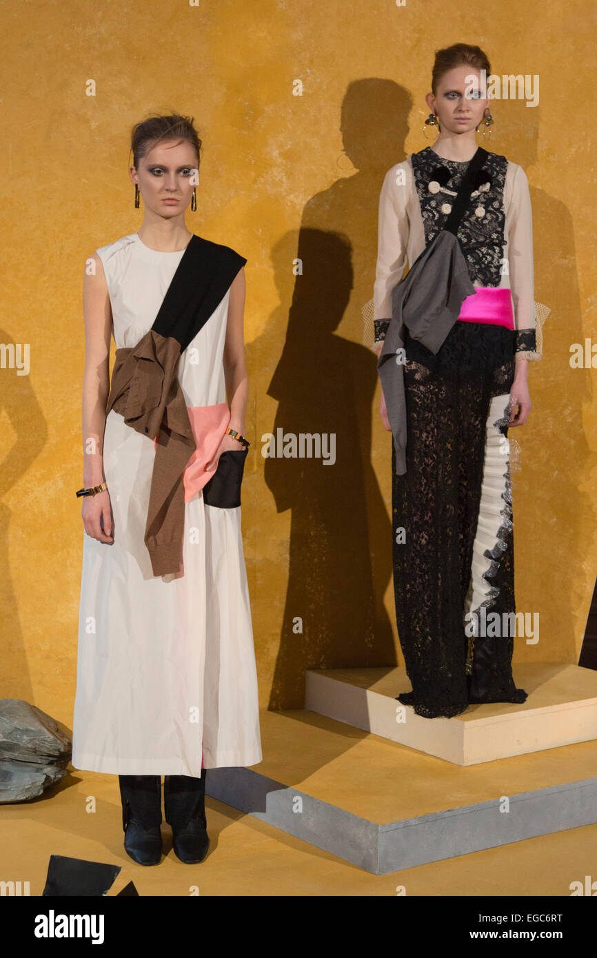 London, UK. 22 February 2015. Presentation/catwalk show by label "Toga ...