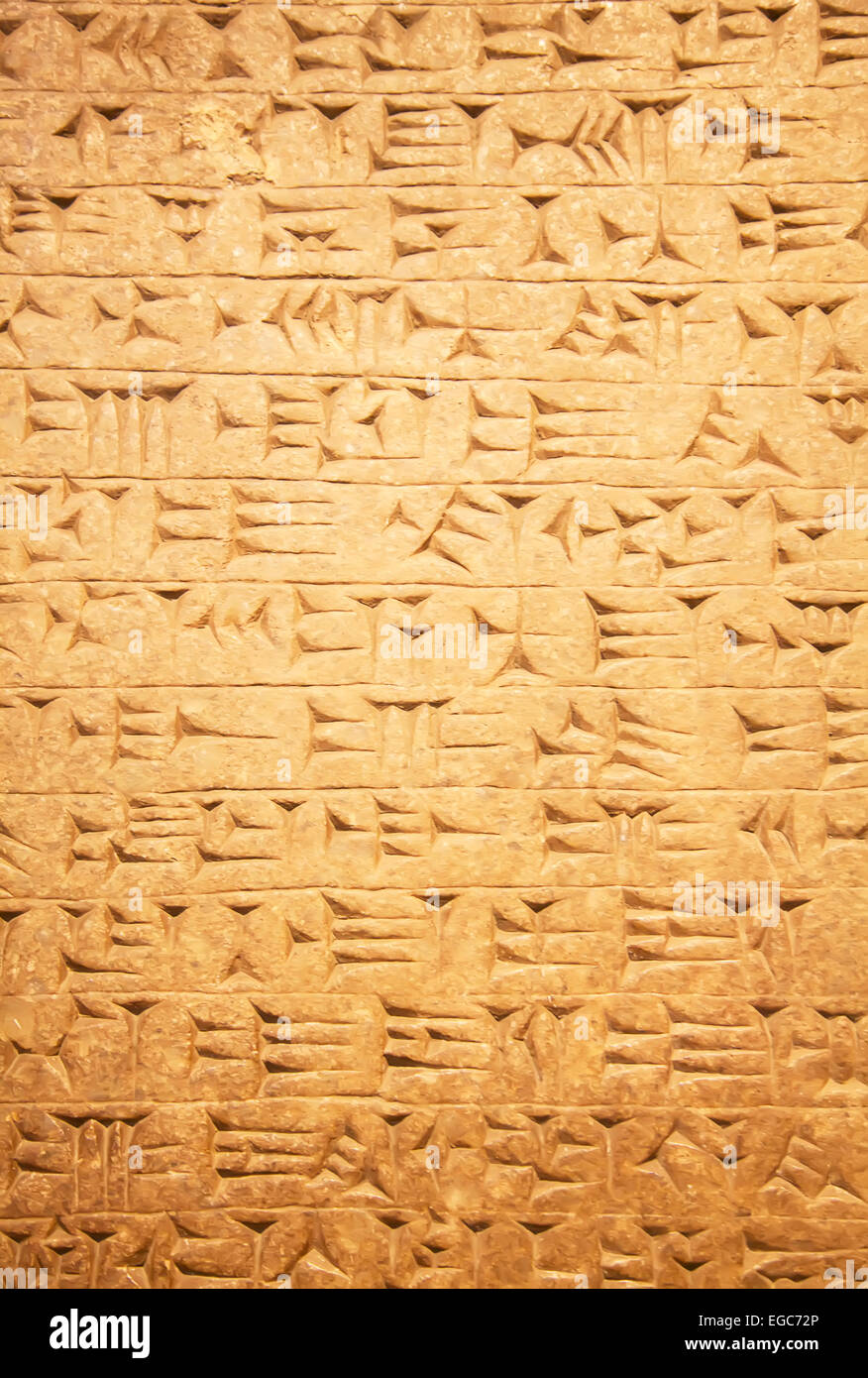 Ancient sumerian stone carving with cuneiform scripting Stock Photo - Alamy