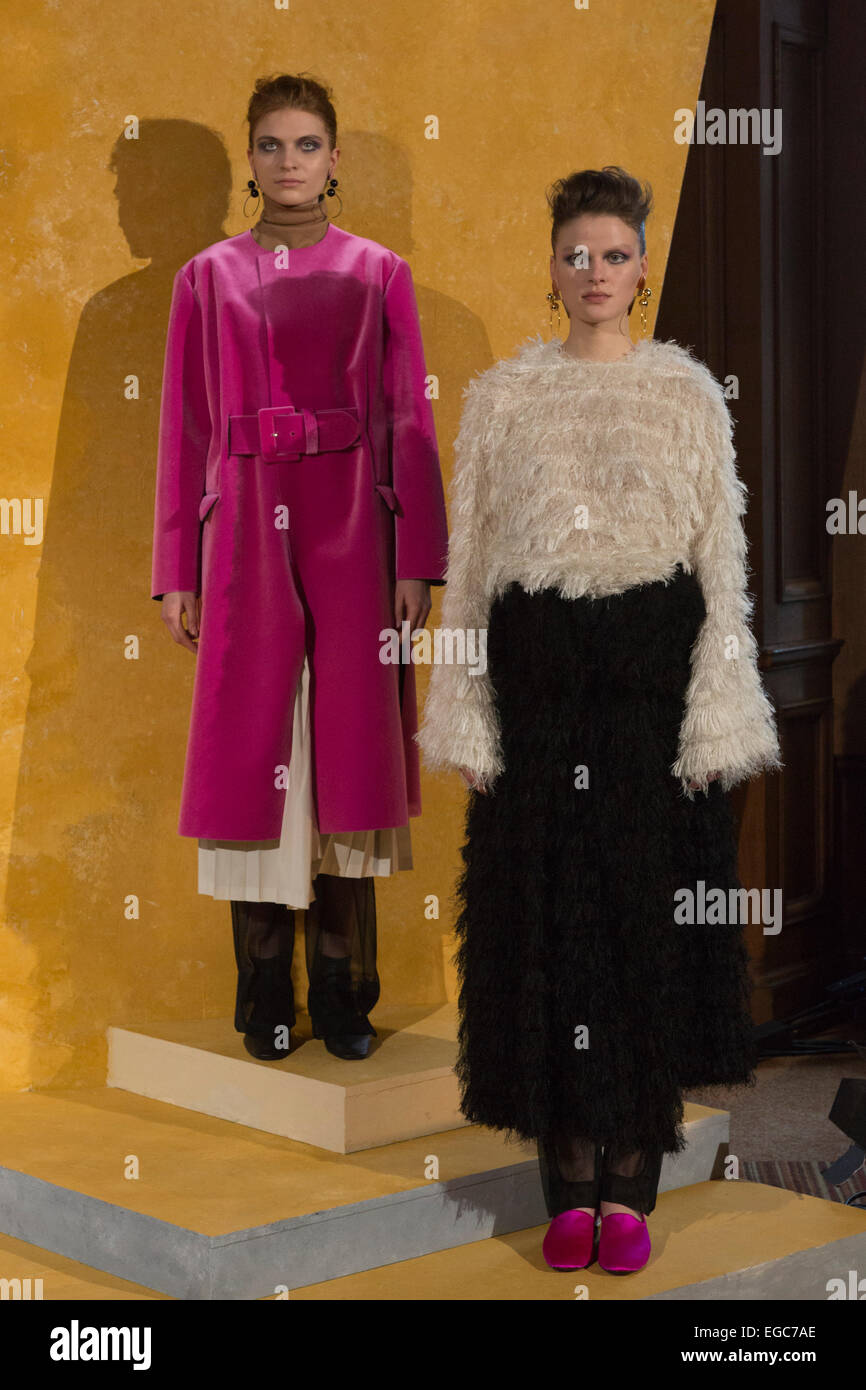 London, UK. 22 February 2015. Presentation/catwalk show by label "Toga ...