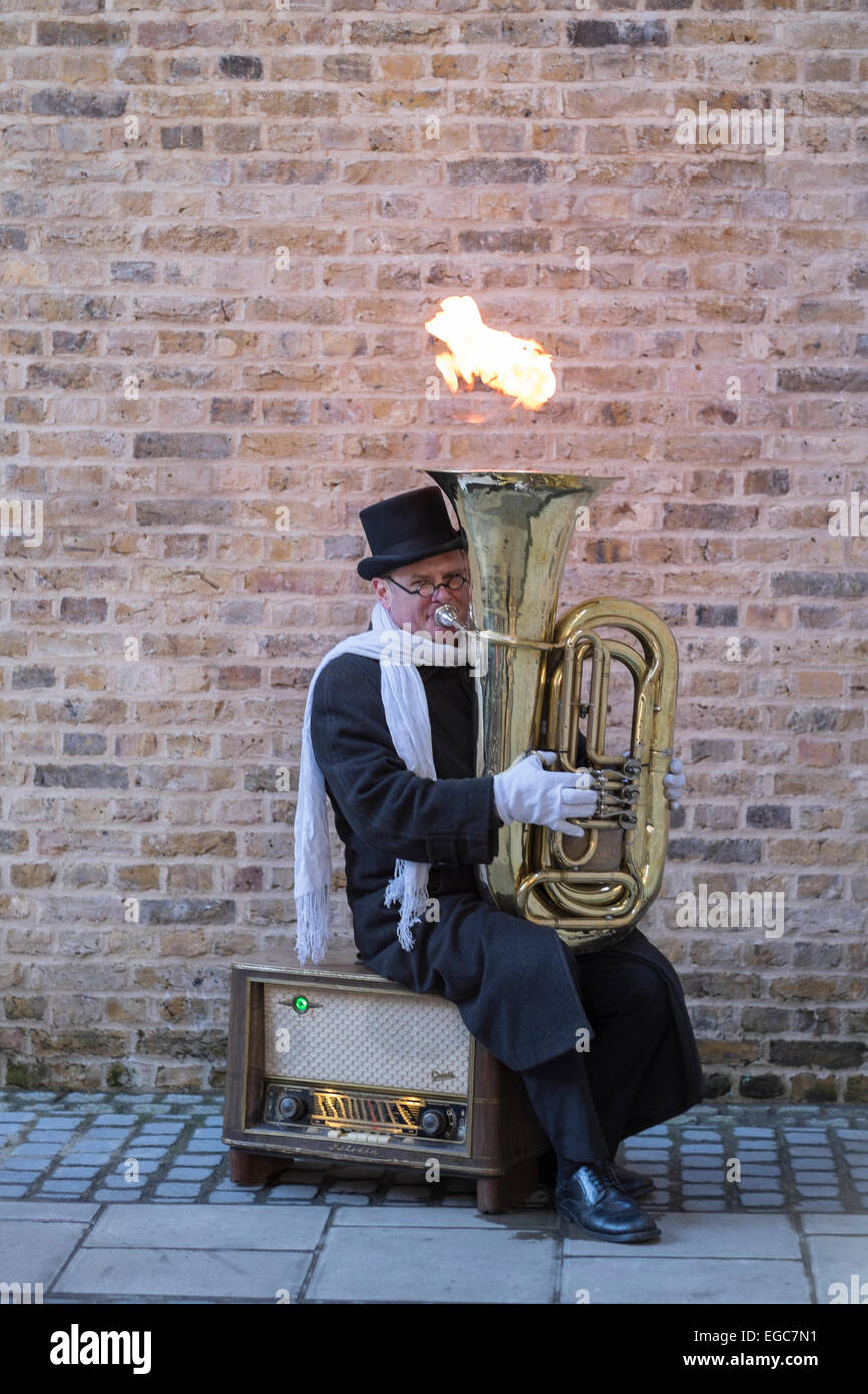 Playing fire tuba hi-res stock photography and images - Alamy