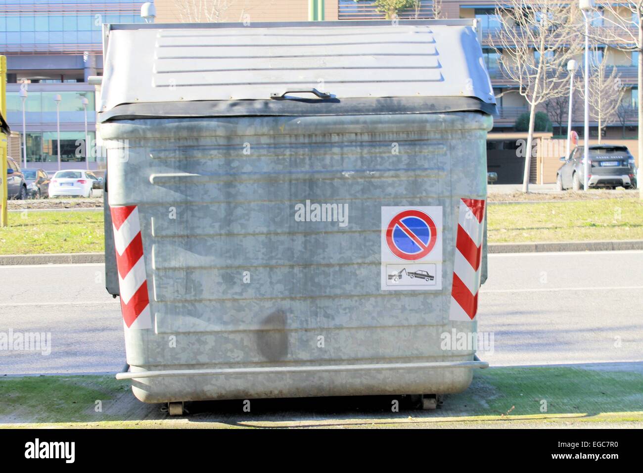 metal container of waste Stock Photo - Alamy